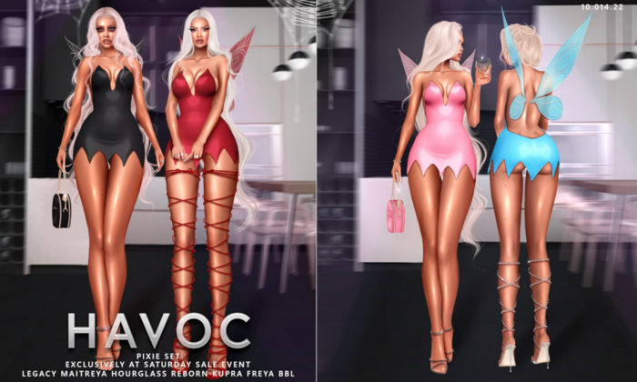 Second Life Marketplace Havoc Pixie Set Fatpack